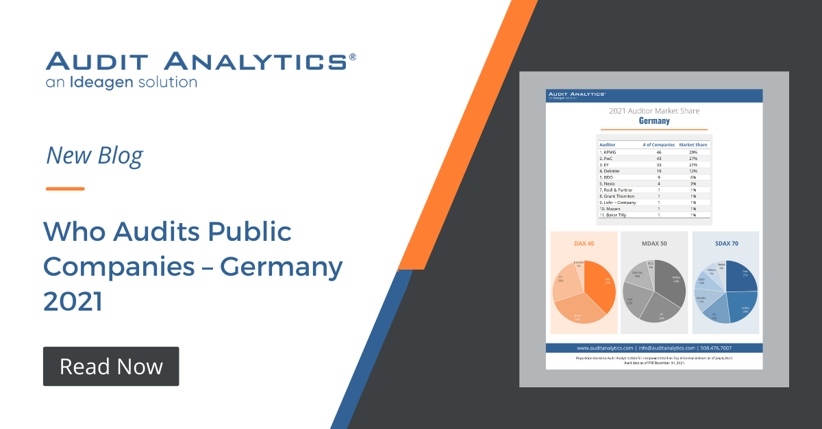 Who Audits Public Companies – Germany 2021 | Audit Analytics